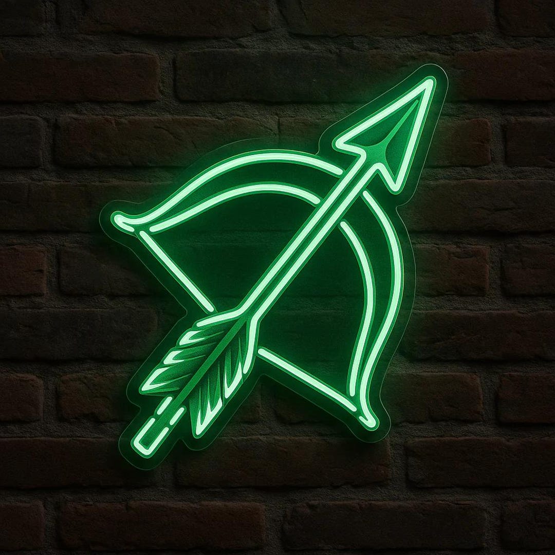 Robin Hood Feather Arrow LED Neon Sign - Etsy