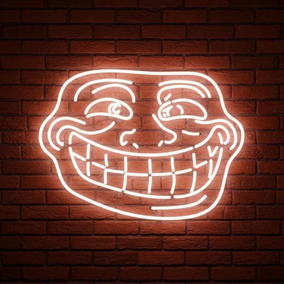 Troll Face LED Neon Sign - Etsy