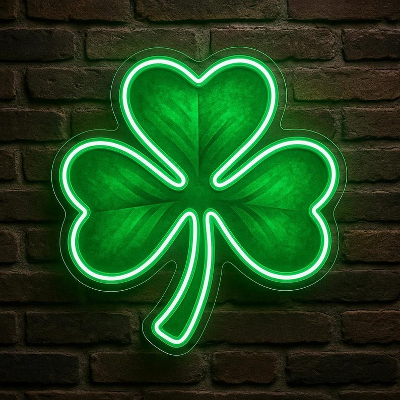 Northern Ireland Clover LED Neon Sign - Etsy