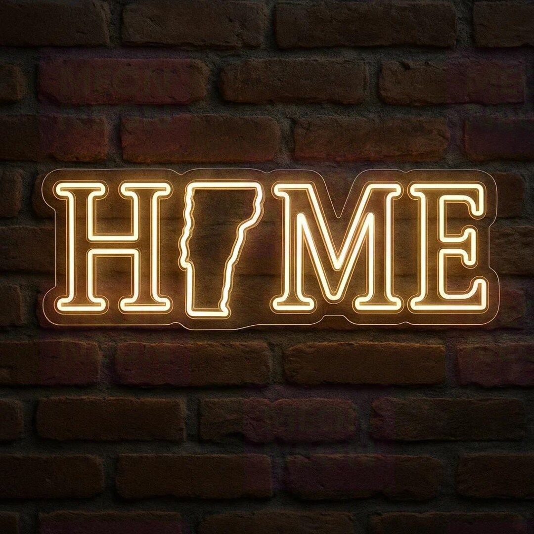 VT Home Outline LED Neon Sign - Etsy