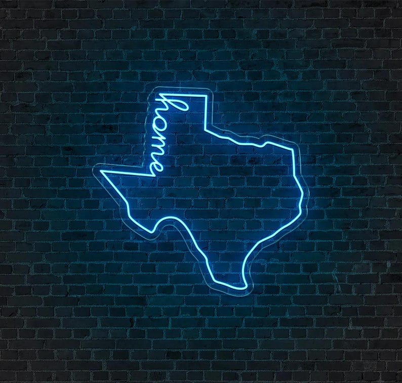 Texas LED Neon Sign! - Etsy