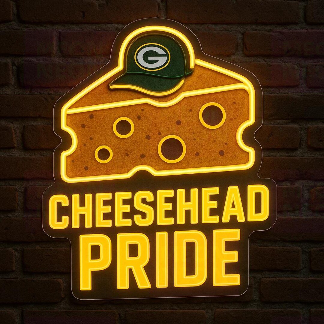 Cheesehead Pride LED Neon Sign - Etsy