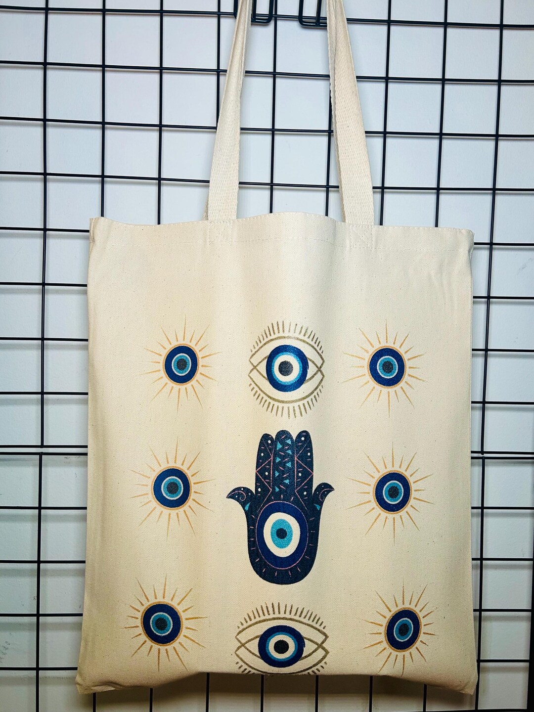 Evil Eye Tote Bag, Simple Tote Bag, Cute Bag, Good Vibes Tote Bag ...