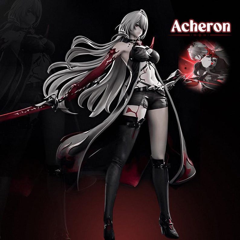 Acheron Honkai Star Rail 3D Figure Highly Detailed Figure 3D Printed ...