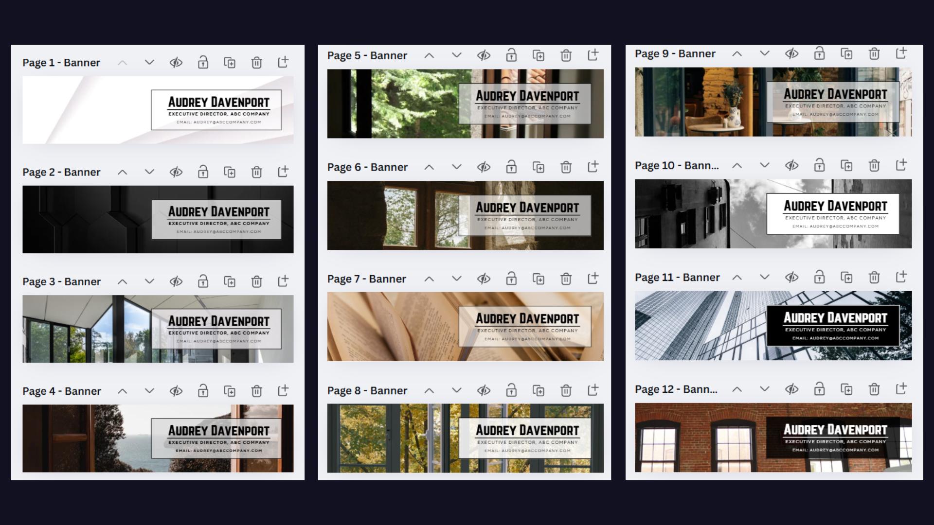 Linkedin Banner Template: Executive Personal Branding (digital Download ...