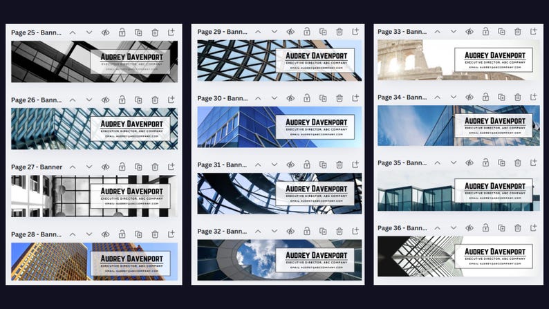 Linkedin Banner Template: Executive Personal Branding (digital Download ...