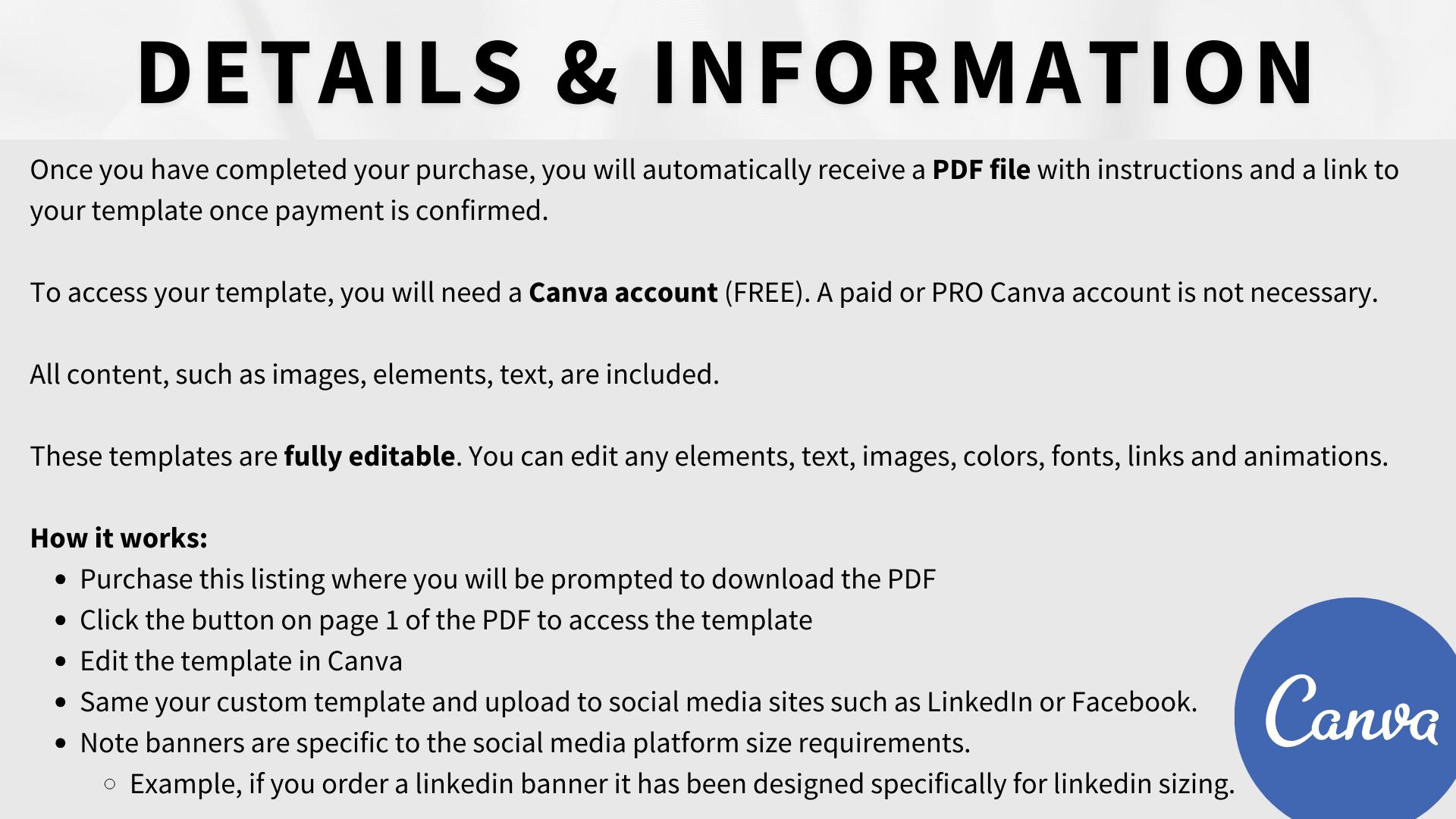 Executive Linkedin Banner Template: Professional Branding (digital ...