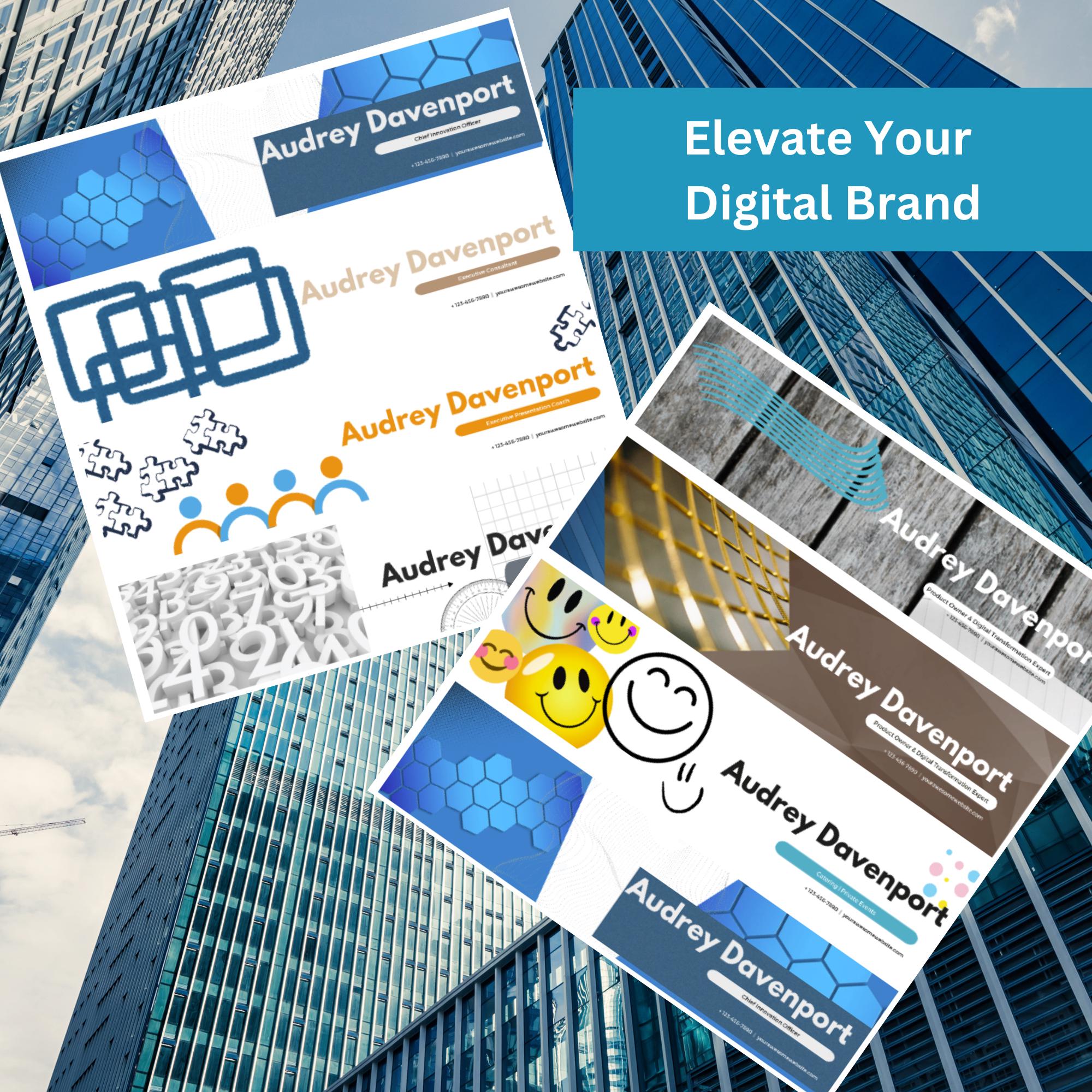 Executive Professional Linkedin Banner Template Digital Download Canva ...
