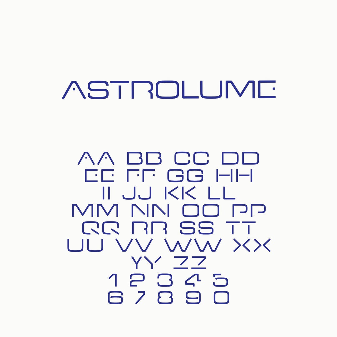 Space Font, Sci-fi Font, Futuristic Font, Canva Font, Procreate Font ...