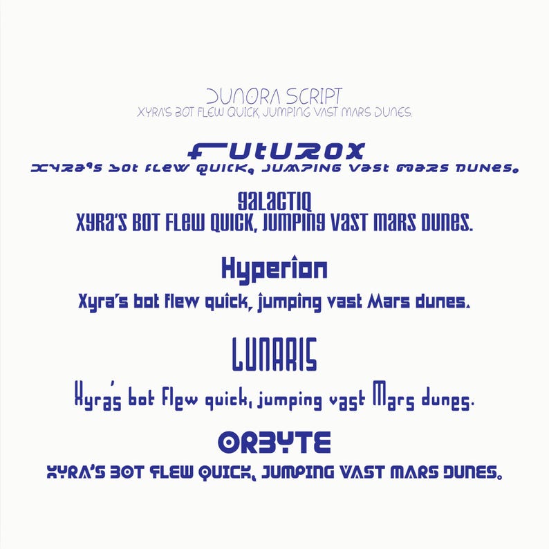 Space Font, Sci-fi Font, Futuristic Font, Font Bundle, Canva Font ...