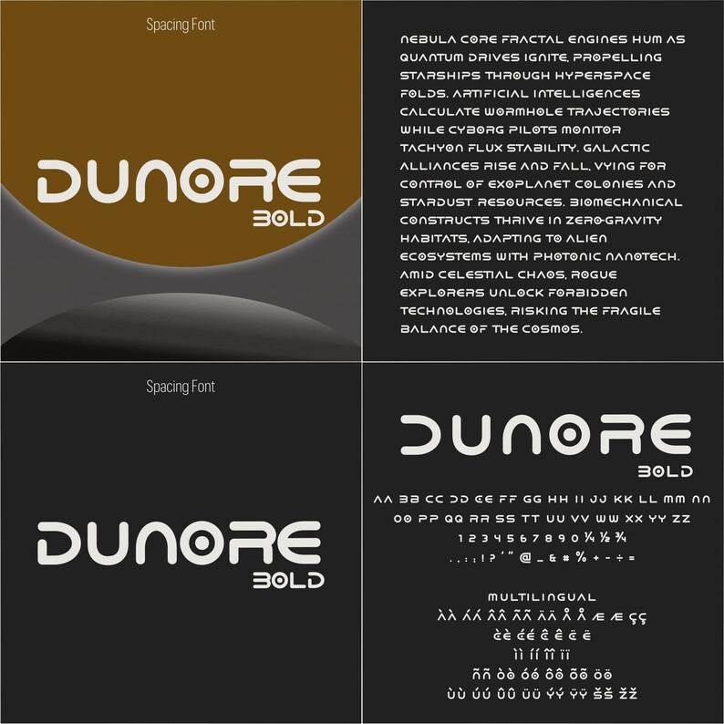 Space Font, Sci-fi Font, Futuristic Font, Font Bundle, Canva Font ...