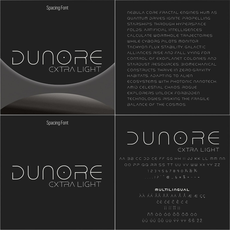 Space Font, Sci-fi Font, Futuristic Font, Font Bundle, Canva Font ...