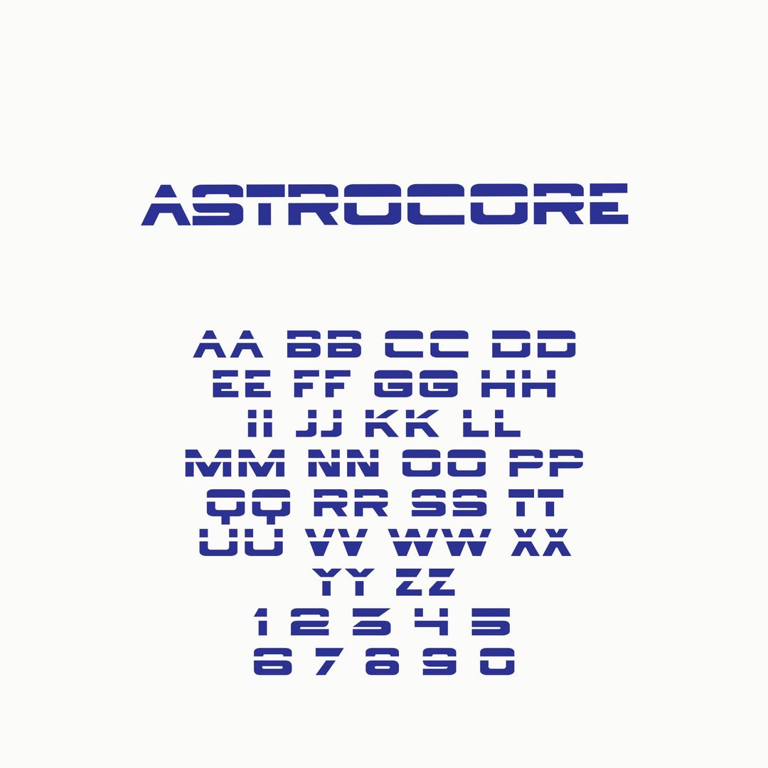 Space Font, Sci-fi Font, Futuristic Font, Canva Font, Procreate Font ...