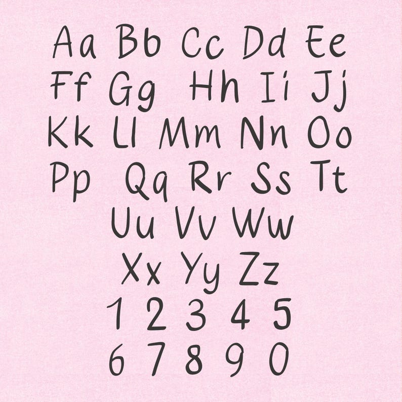 Cursive Font, Calligraphy Font, Canva Font, Procreate Font, Cute Font ...