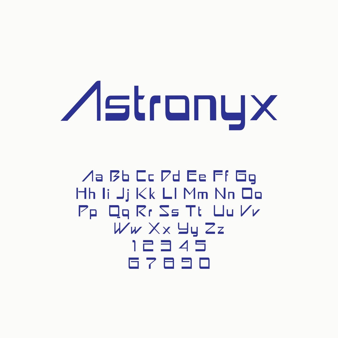 Space Font, Sci-fi Font, Futuristic Font, Canva Font, Procreate Font ...