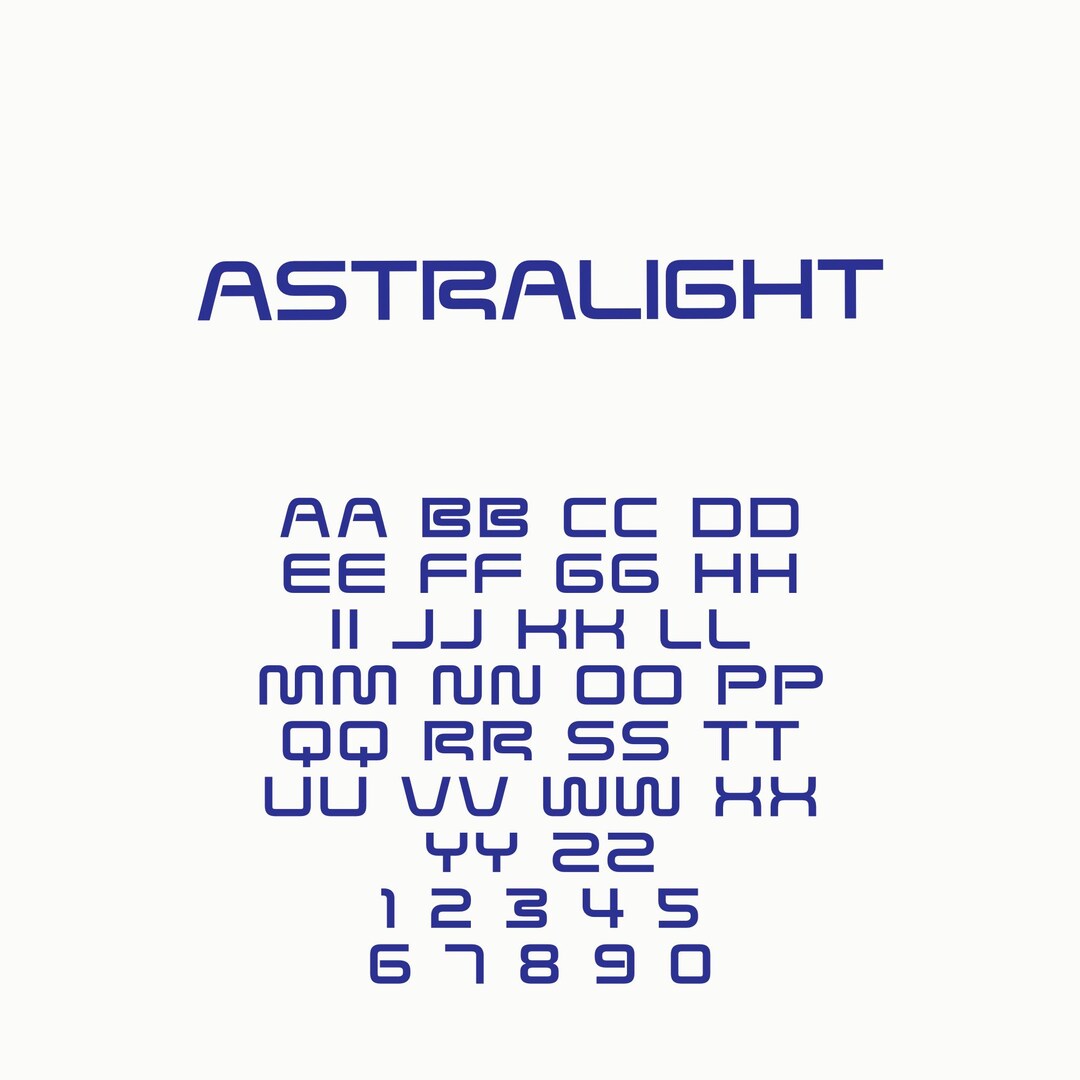 Space Font, Sci-fi Font, Futuristic Font, Canva Font, Procreate Font ...