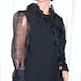 Vintage Maick Harold Paris Black Sheer Lace Ruffled Asymmetrical Jacket ...