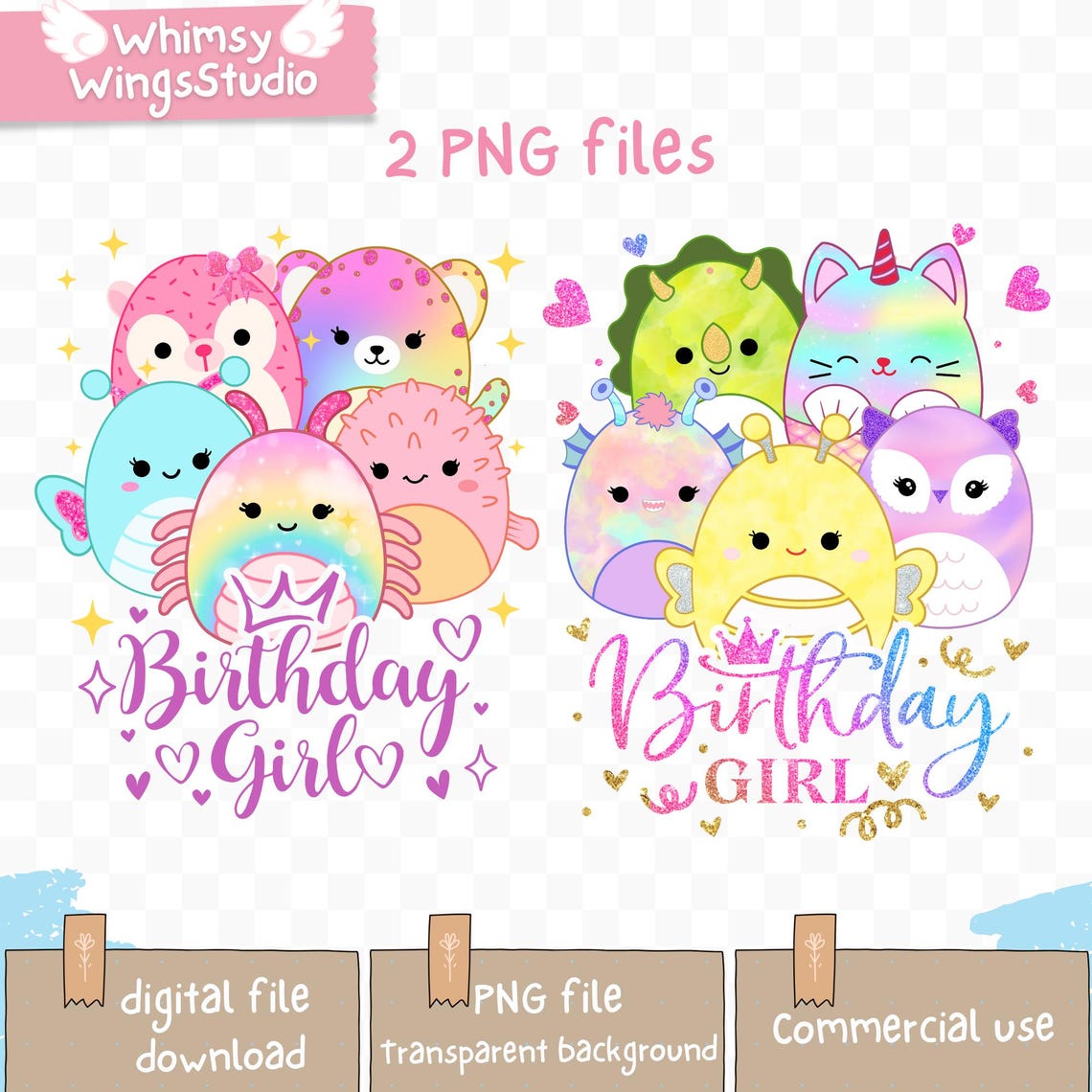 Happy Birthday Girl Squish Squad | Squish Lover | Squishmallow Birthday ...