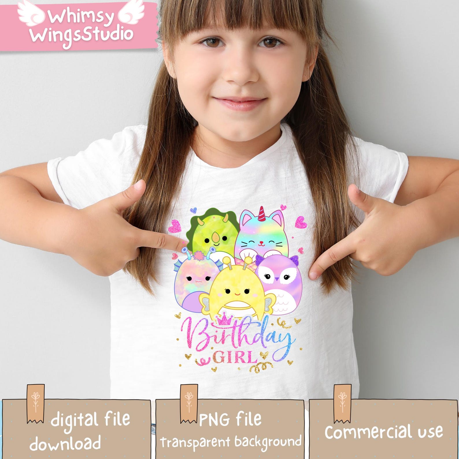 Happy Birthday Girl Squish Squad | Squish Lover | Squishmallow Birthday ...