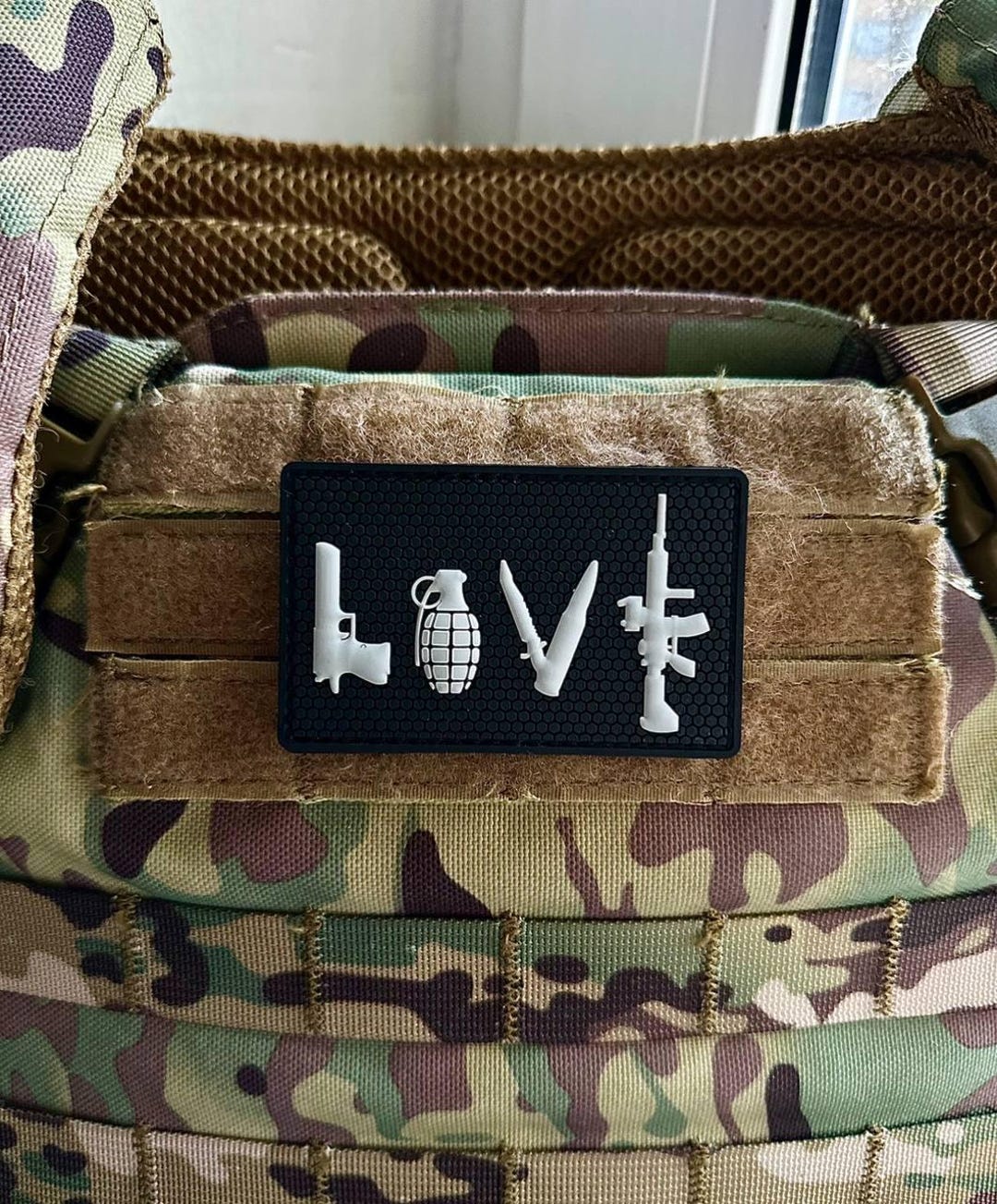 PVC Tactical Velcro Patch Love, Army 4D Moral Patch, Military Patch - Etsy