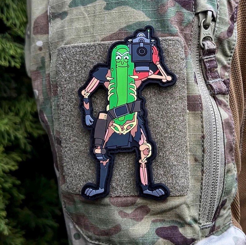 PVC Patch Cartoon, Pickle, Tactical Moral Patch - Etsy
