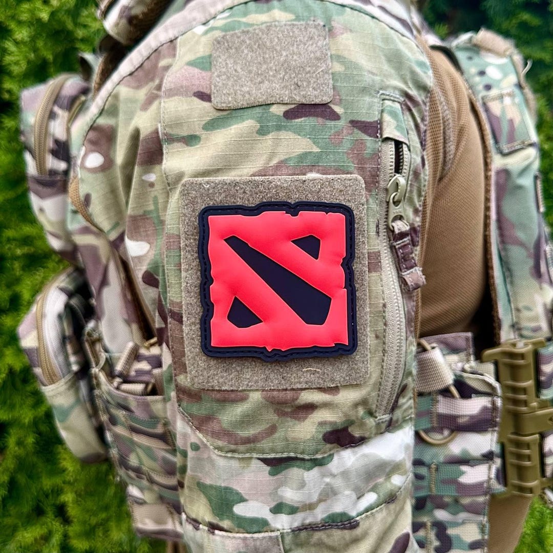 PVC Patch Red Square, Tactical Moral Patch - Etsy