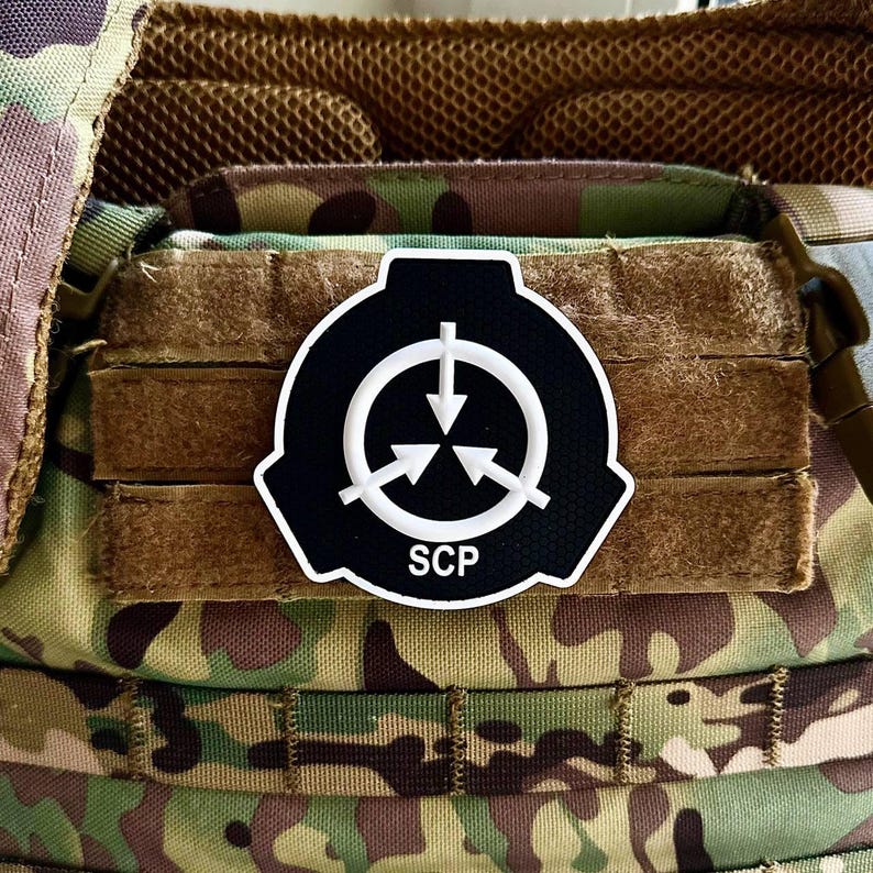 PVC Patch SCP, Tactical Moral Patch , Secret Organization - Etsy