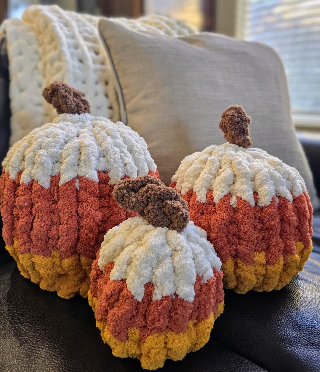 Chunky Knit Pumpkin - Etsy