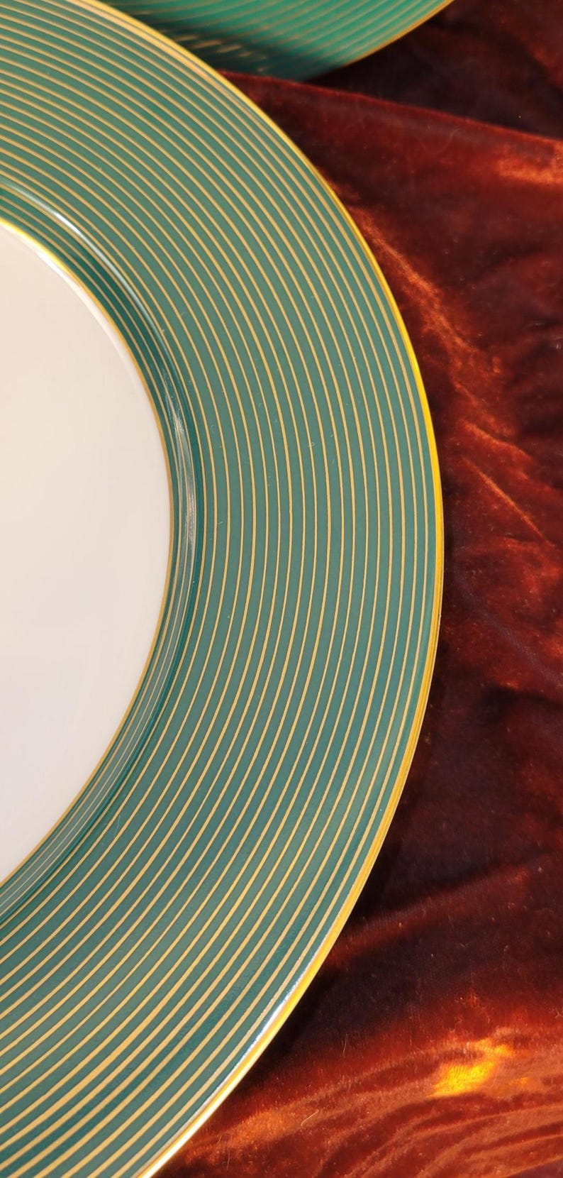 Sheila’s Beautiful Fitz and Floyd "rondelle" Teal Charger. - Etsy