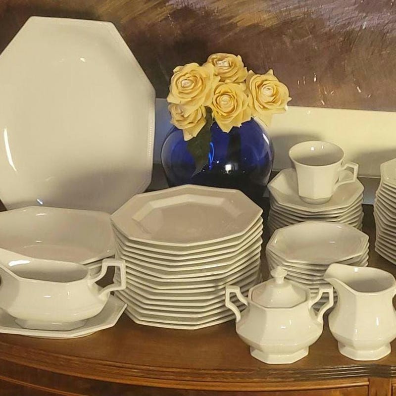 Octagon Christmas Dishes - Etsy
