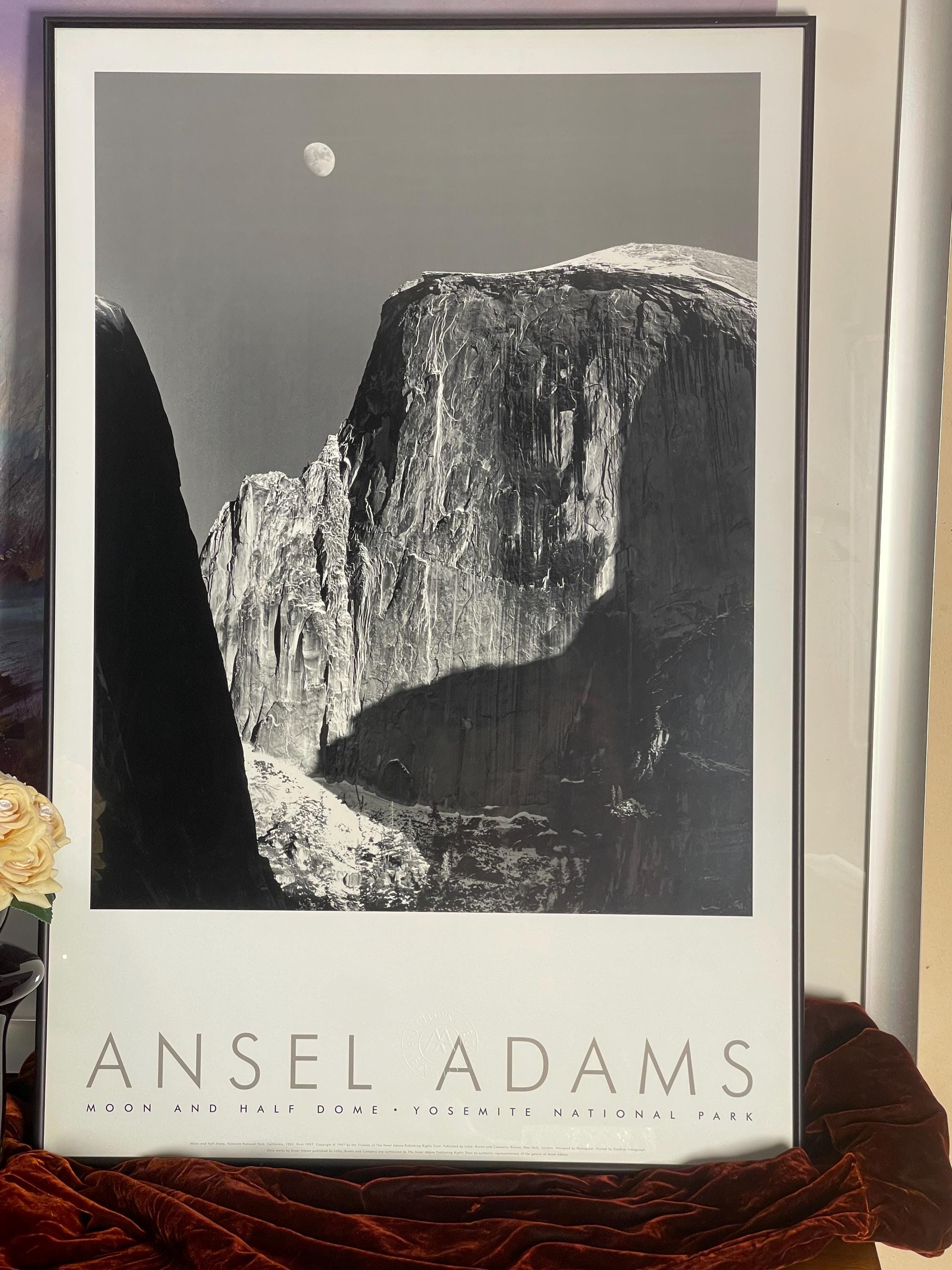 Ansel Adams' Iconic Photograph "moon and Half Dome" Taken in Yosemite ...