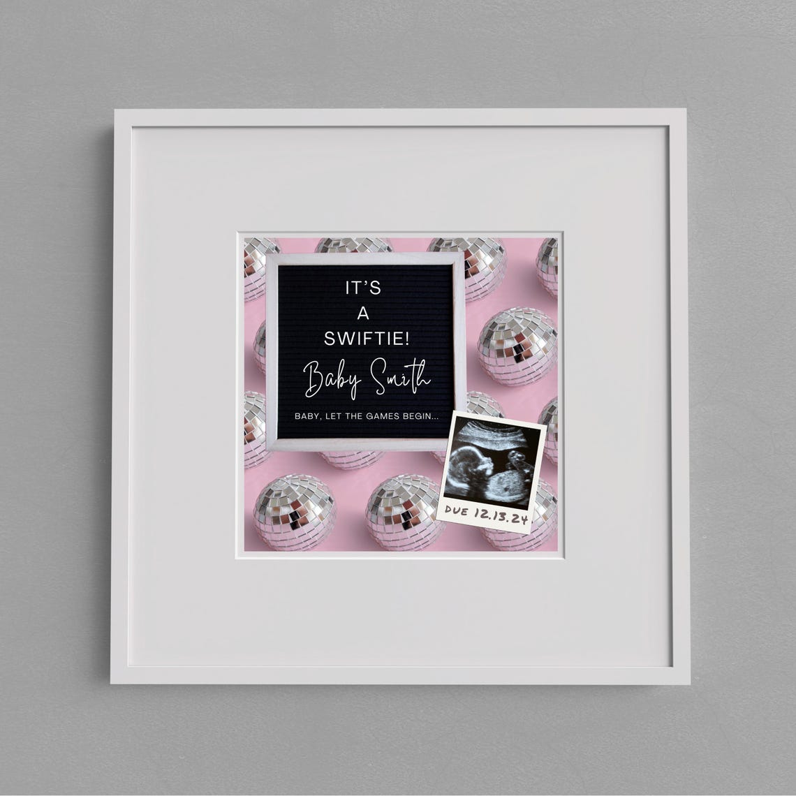 Swiftie Pregnancy Announcement Digital, Taylor Eras Themed Baby Reveal ...