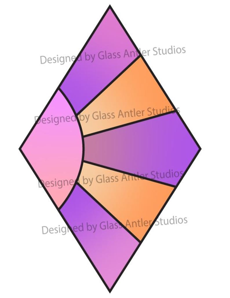 Sun Pattern Stained Glass Pattern Sun Catcher - Etsy