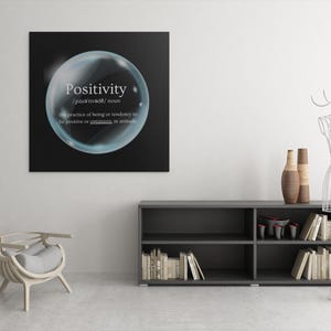 Positivity Definition Wall Art | Printable Digital Download | Modern ...