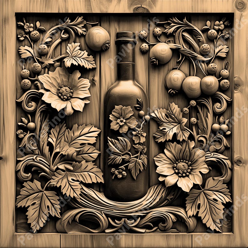 Laser Burn Engrave, PNG Digital File, 3D Illusion Image Photo Picture, Wood Cut Carve, Lightburn ...