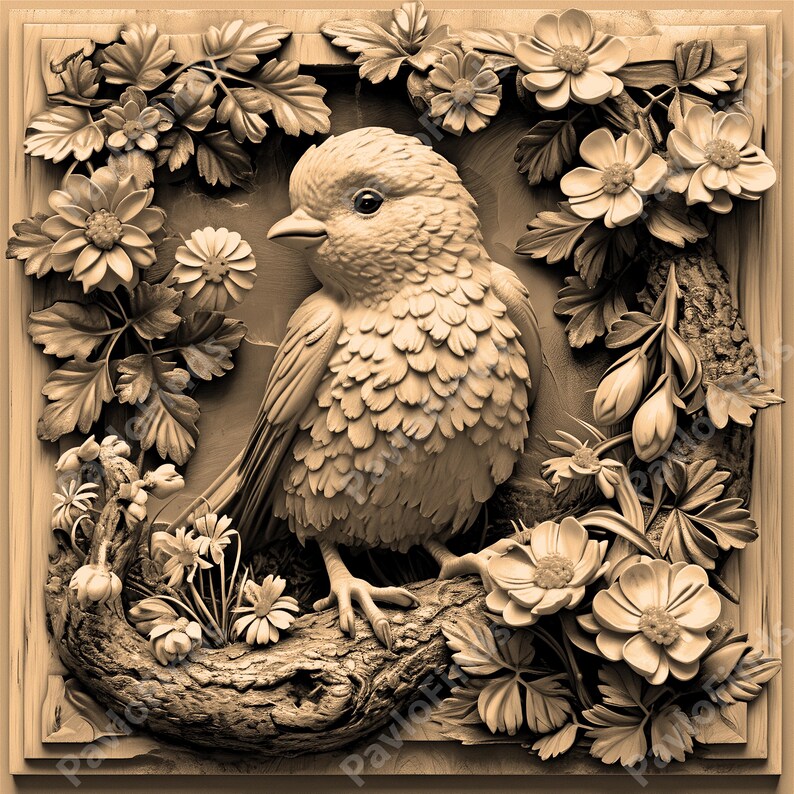 Laser Burn Engrave, PNG Digital File, 3D Illusion Image Photo, Wood Cut ...