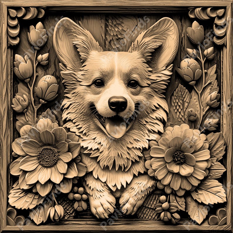 Laser Burn Engraving PNG Digital File, 3D Illusion Image Pic, Wood Cut ...