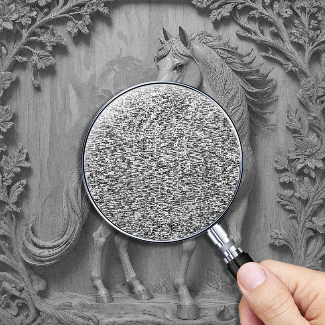 Laser Burn Engrave PNG File, 3D Illusion Image Photo, Cut Carve Digital ...