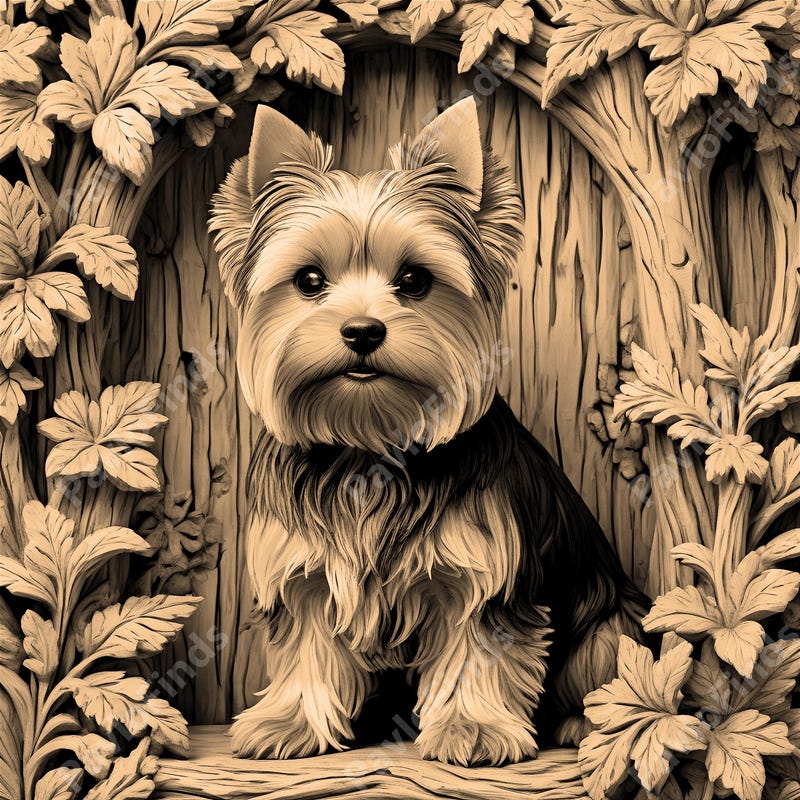 Yorkie Svg - Etsy