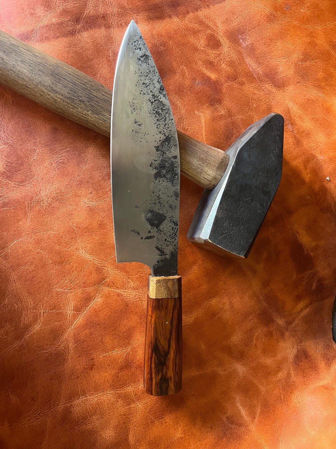 Hand-forged Chefs Knife - Etsy