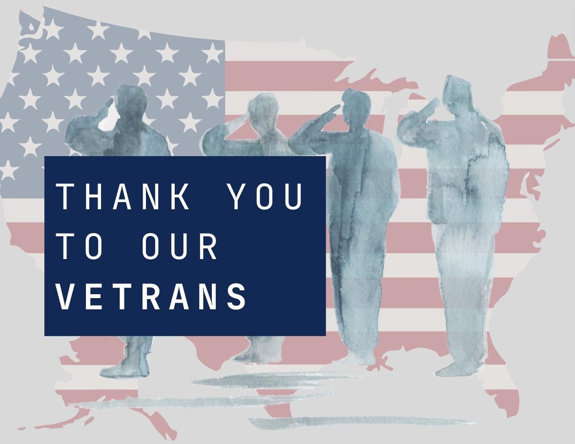 Thank You to Our Veterans Graphic - Etsy
