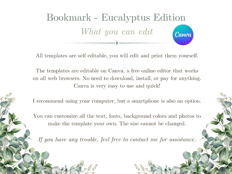 Editable Funeral Bookmark Template Printable Funeral Bookmark Printable ...