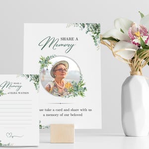 Share a Memory Card Template, Personalized Favorite Memory, Memorial ...