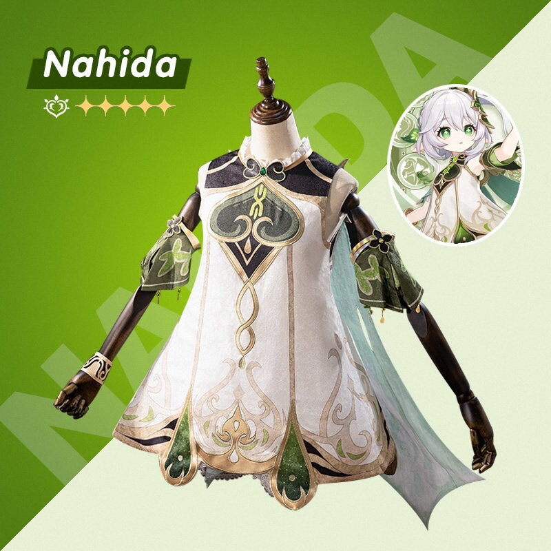 Genshin Impact Nahida Handmade Cosplay Complete Costume Nahida Wig - Etsy