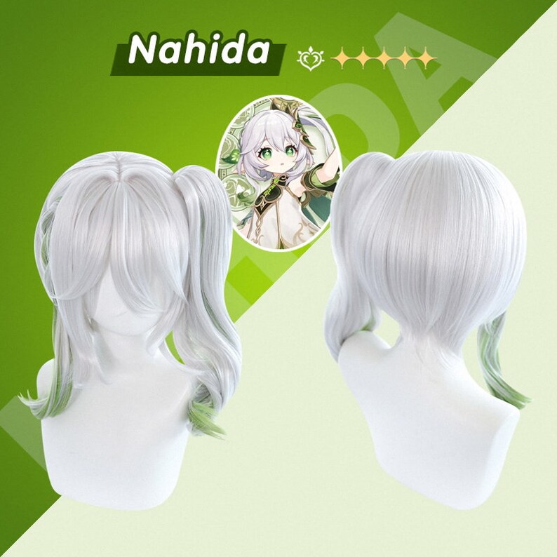 Genshin Impact Nahida Handmade Cosplay Complete Costume Nahida Wig - Etsy