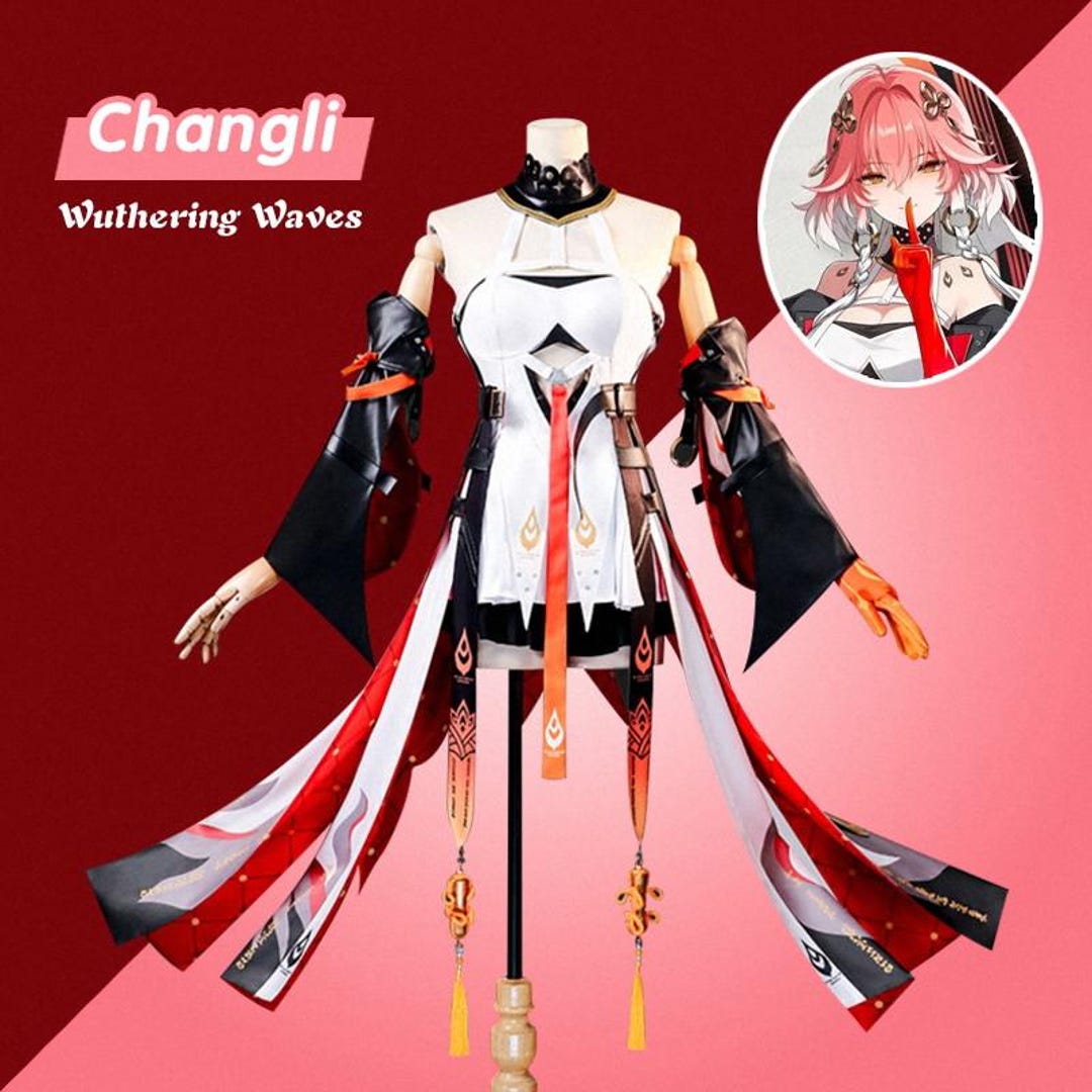 Wuthering Waves Changli Handmade Cosplay Complete Costume Changli Wig ...