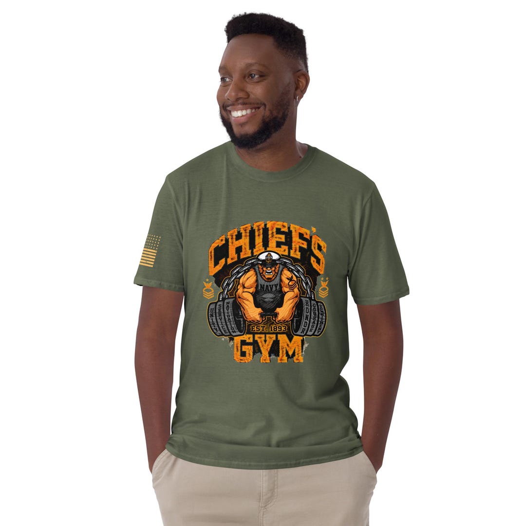 Chiefs Gym – Navy Chief Anchor Fitness T-shirt | USN CPO Pride ...