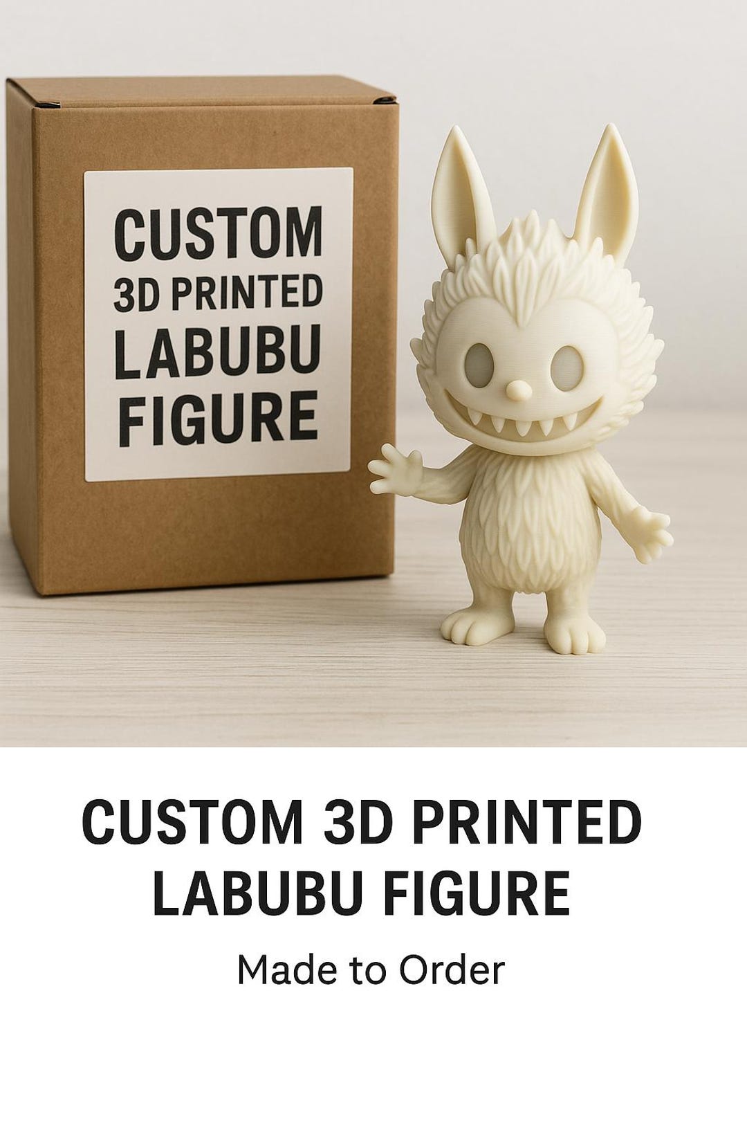 6 Inches Tall - Custom 3D Printed Labubu Figure – Made to Order ...
