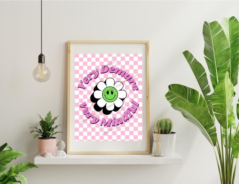 Very Demure Very Mindful Poster | Digital Print | Wall Art | Print ...