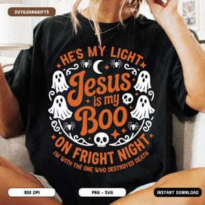 Jesus is My Boo PNG SVG, Christian Halloween Clipart, Funny Faith Fall ...